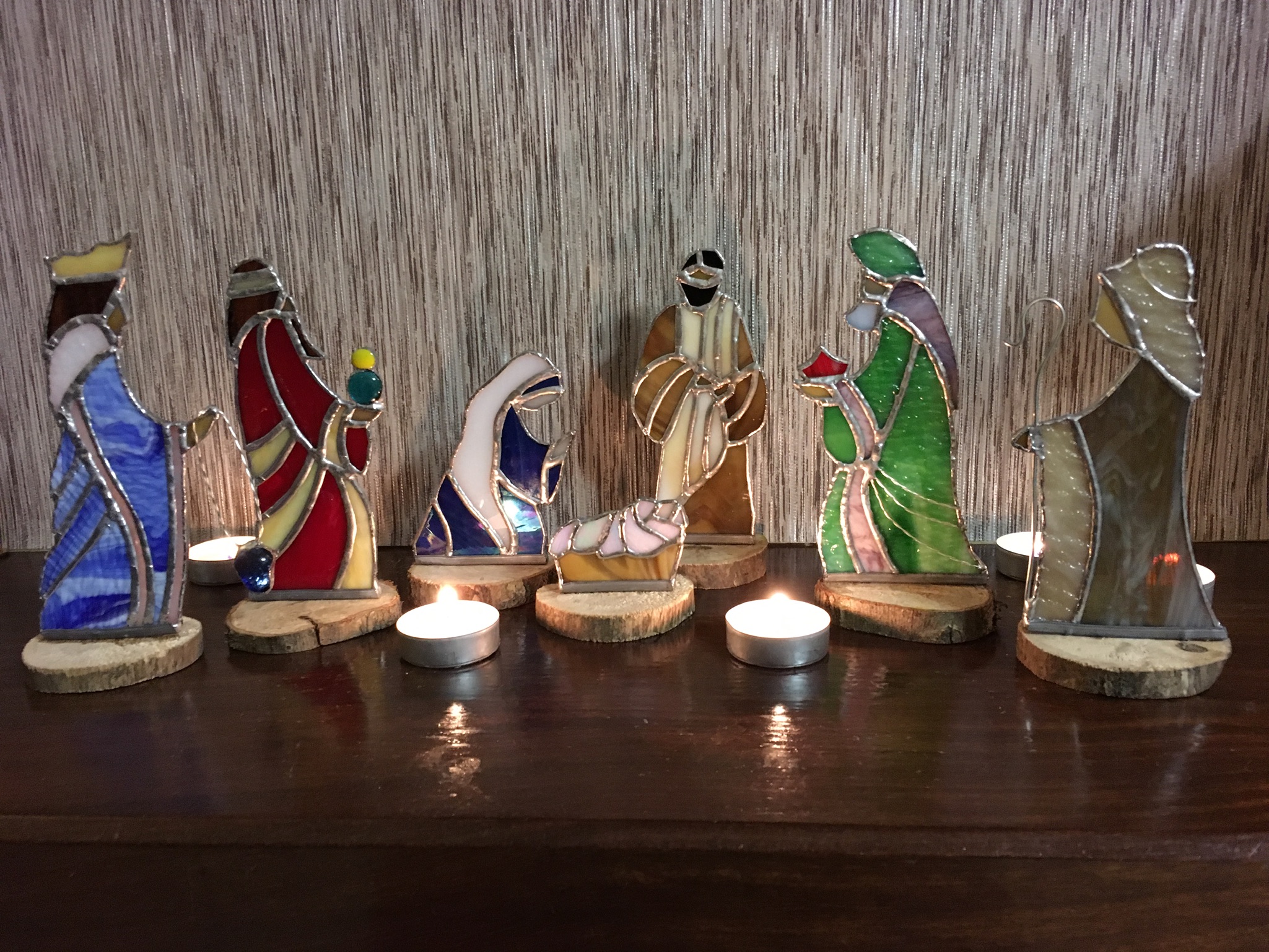 Nativity Set Pieces Stained Glass Pieces – Poppy Glass Studio